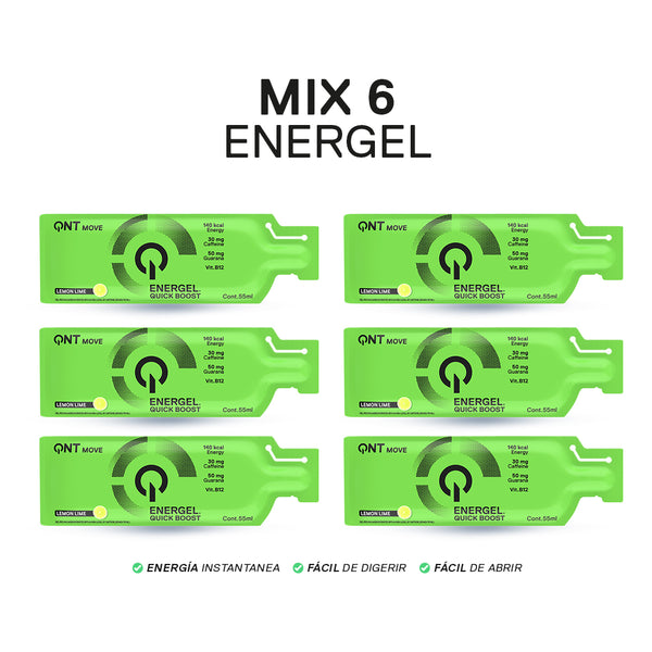 Mix 6 Geles Energéticos Energel de 55 ml. – QNT Chile