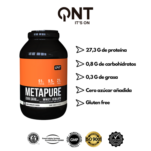 Metapure Whey Protein Isolate Zero Carb 2 Kgs – QNT Chile